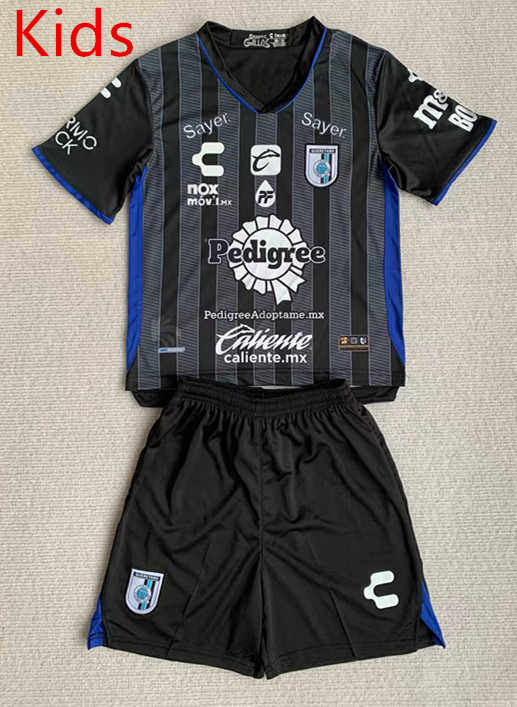 2024-2025 Querétaro FC Away Black&Gray Kids/Youth Soccer Uniform-AY ...