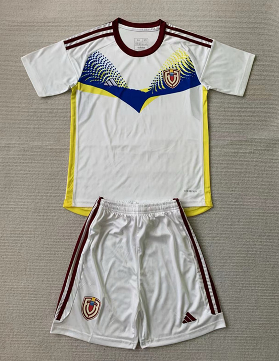 2024-2025 Venezuela Away White Soccer Uniform-AY-Venezuela| topjersey