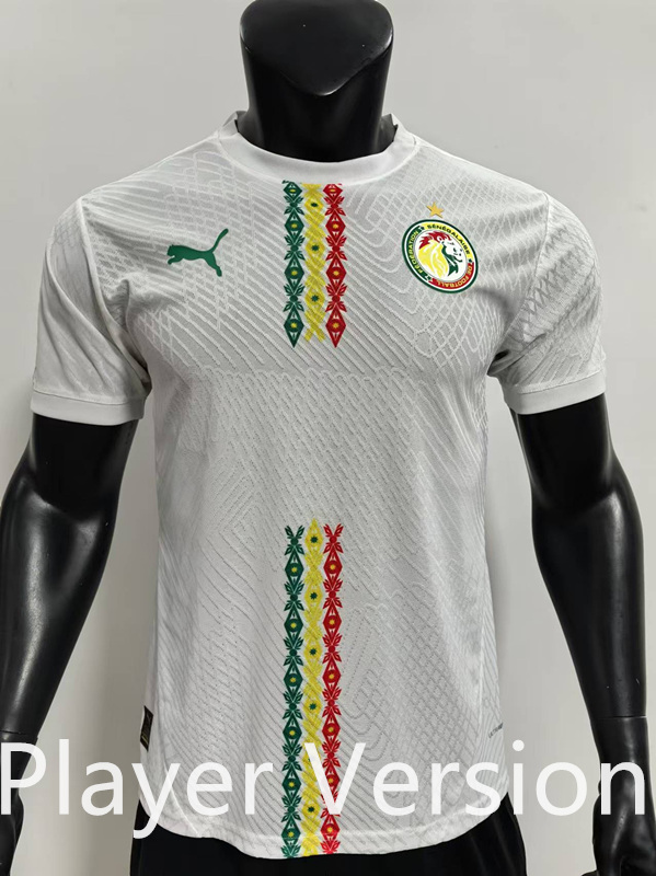Player Version 2024-2025 Senegal White Thailand Soccer Jersey AAA-SJ ...
