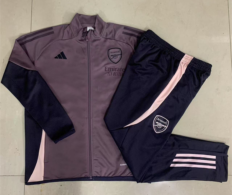 2024-2025 Arsenal Royal Gray Purple Thailand Soccer Jacket Uniform-815 ...
