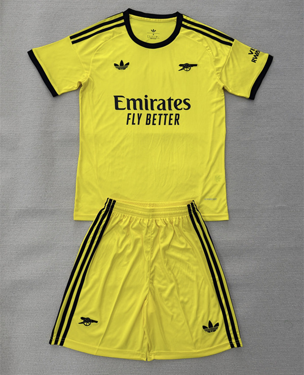 2025-2026 Arsenal Goalkeeper Yellow Soccer Uniform-AY-Arsenal| topjersey
