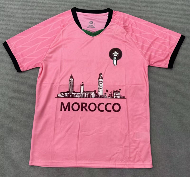 2025-2026 City Edition Morocco Pink Thailand Soccer Jersey AAA-7209 ...