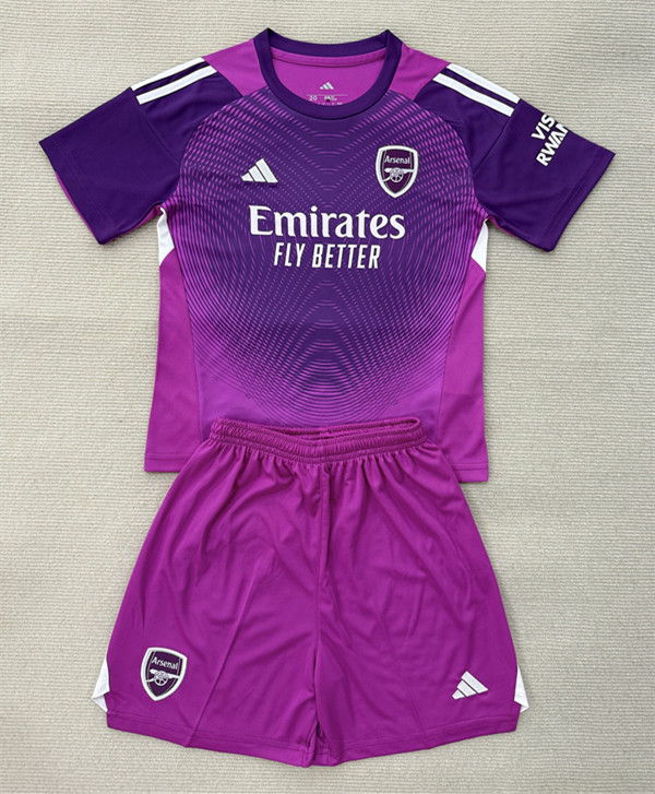 2025-2026 Arsenal Goalkeeper Purple Soccer Uniform-AY-Arsenal| topjersey