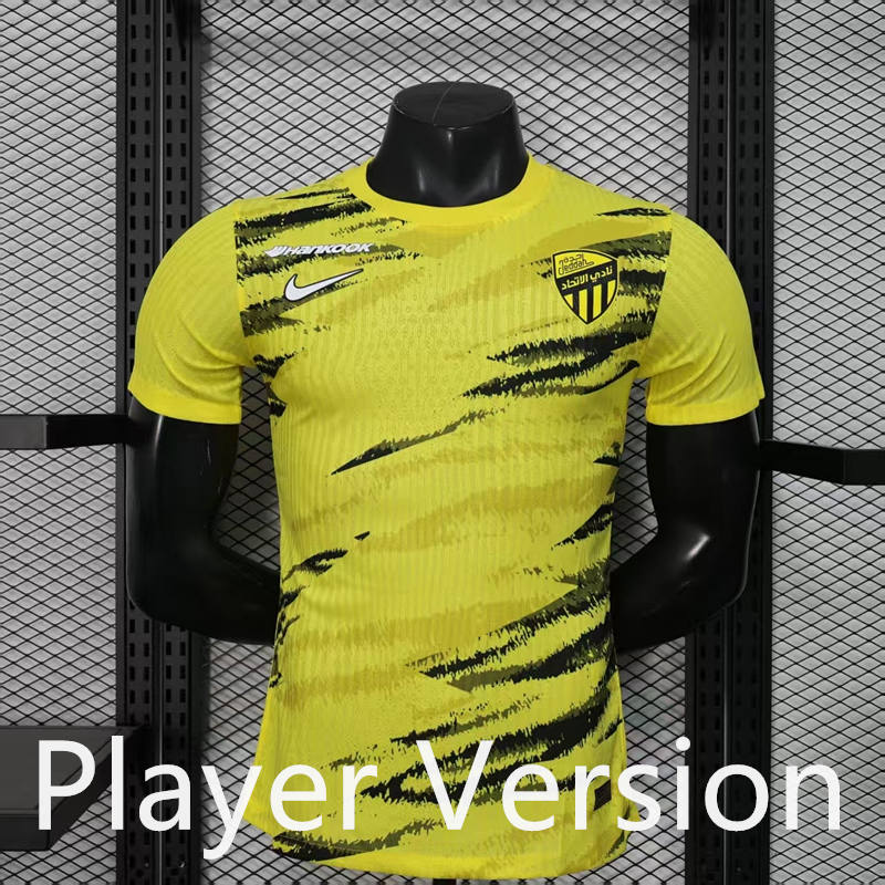 Player Version 2025-2026 Al Ittihad Saudi Yellow Thailand Training ...