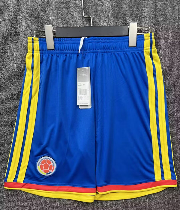 2026 World Cup Colombia Home Blue Thailand Soccer Shorts-Colombia ...